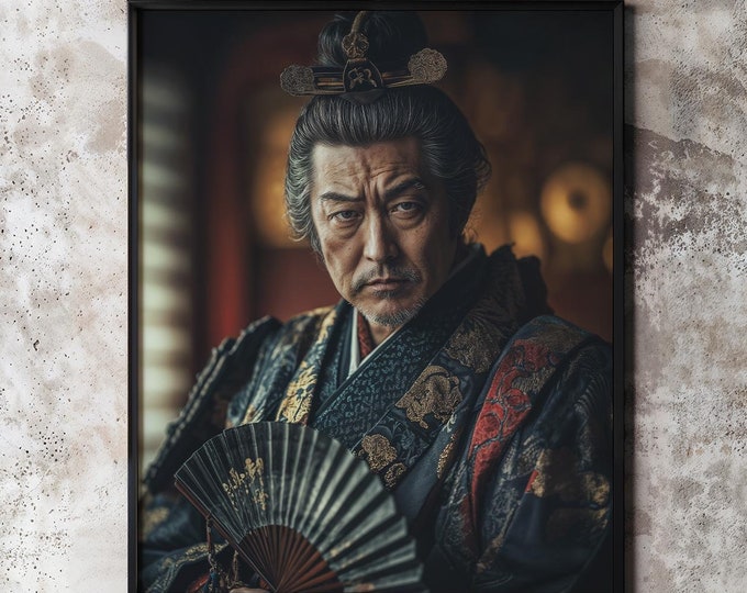 The Honorable Daimyo Noble Japanese Wall Art Portrait Poster Print - Etsy