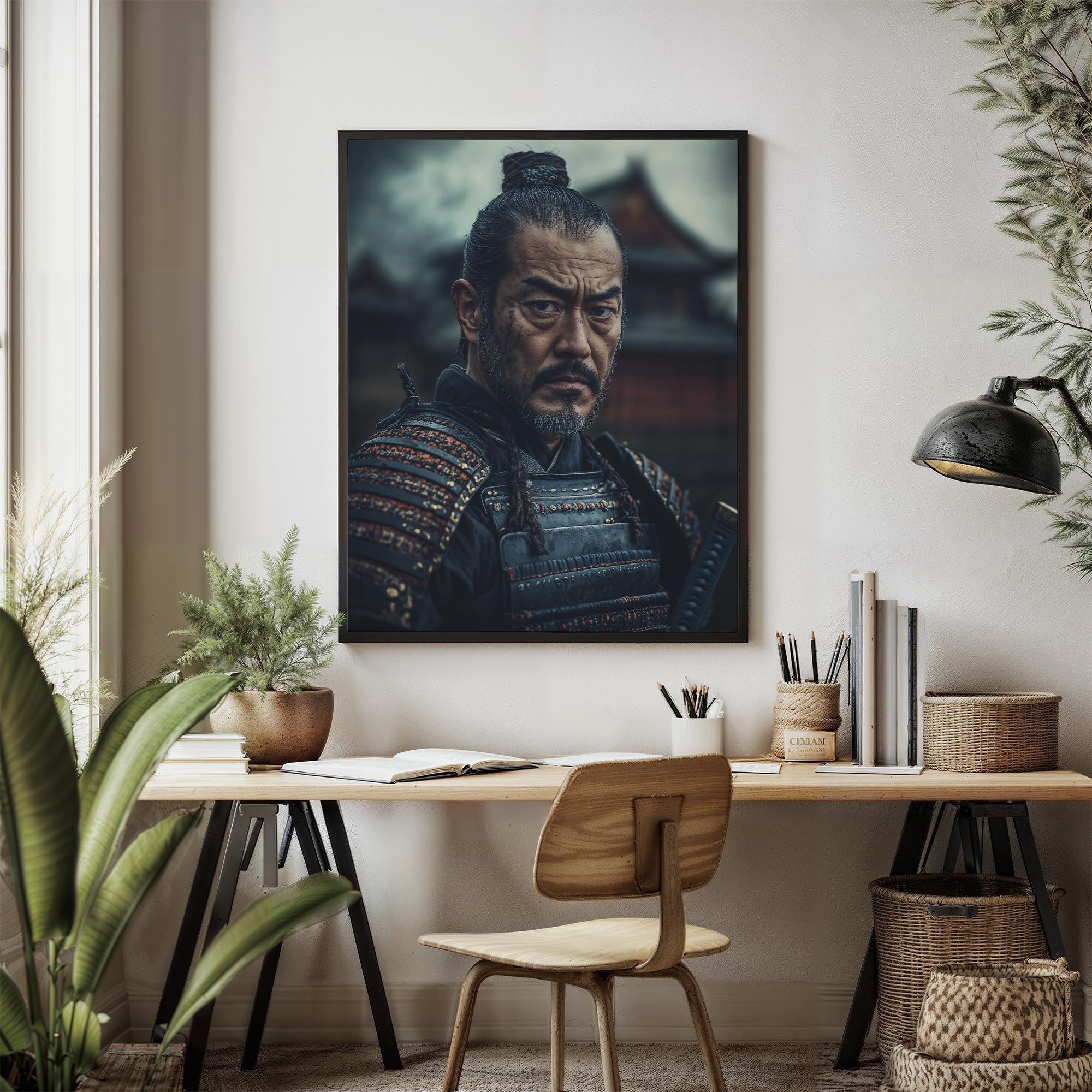 The Silent Guardian Japanese Wall Art Samurai Bodyguard Poster Print - Etsy