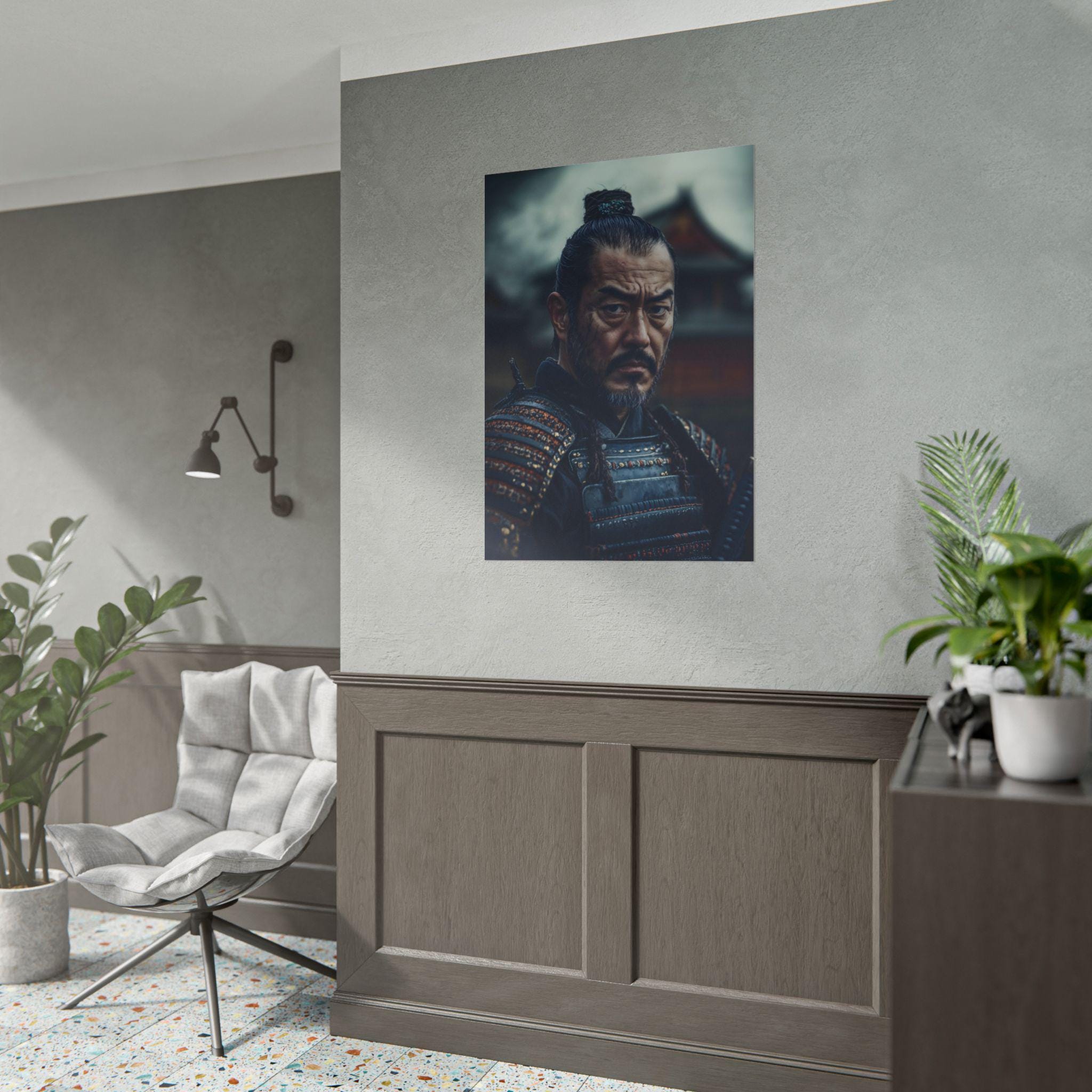 The Silent Guardian Japanese Wall Art Samurai Bodyguard Poster Print - Etsy