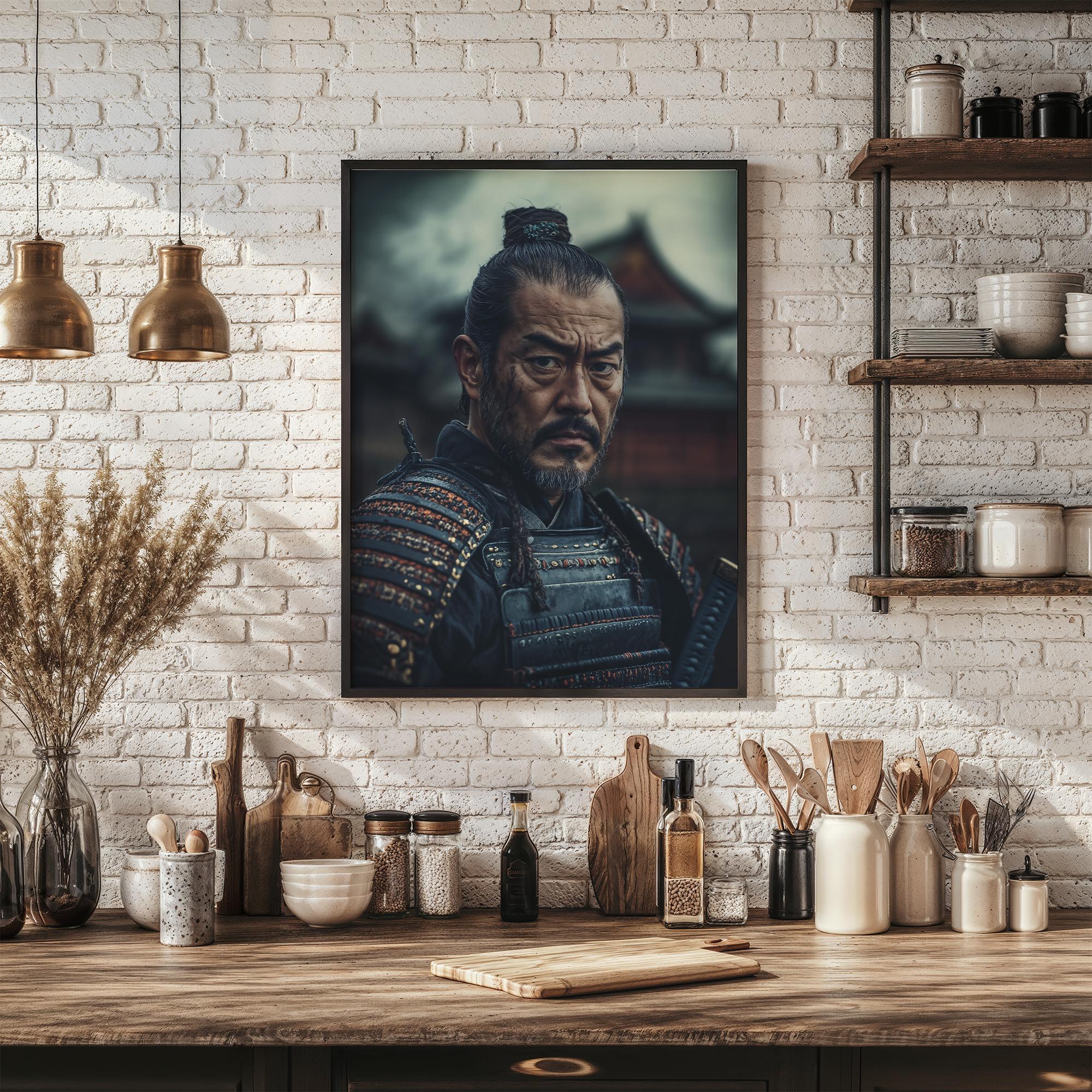 The Silent Guardian Japanese Wall Art Samurai Bodyguard Poster Print - Etsy
