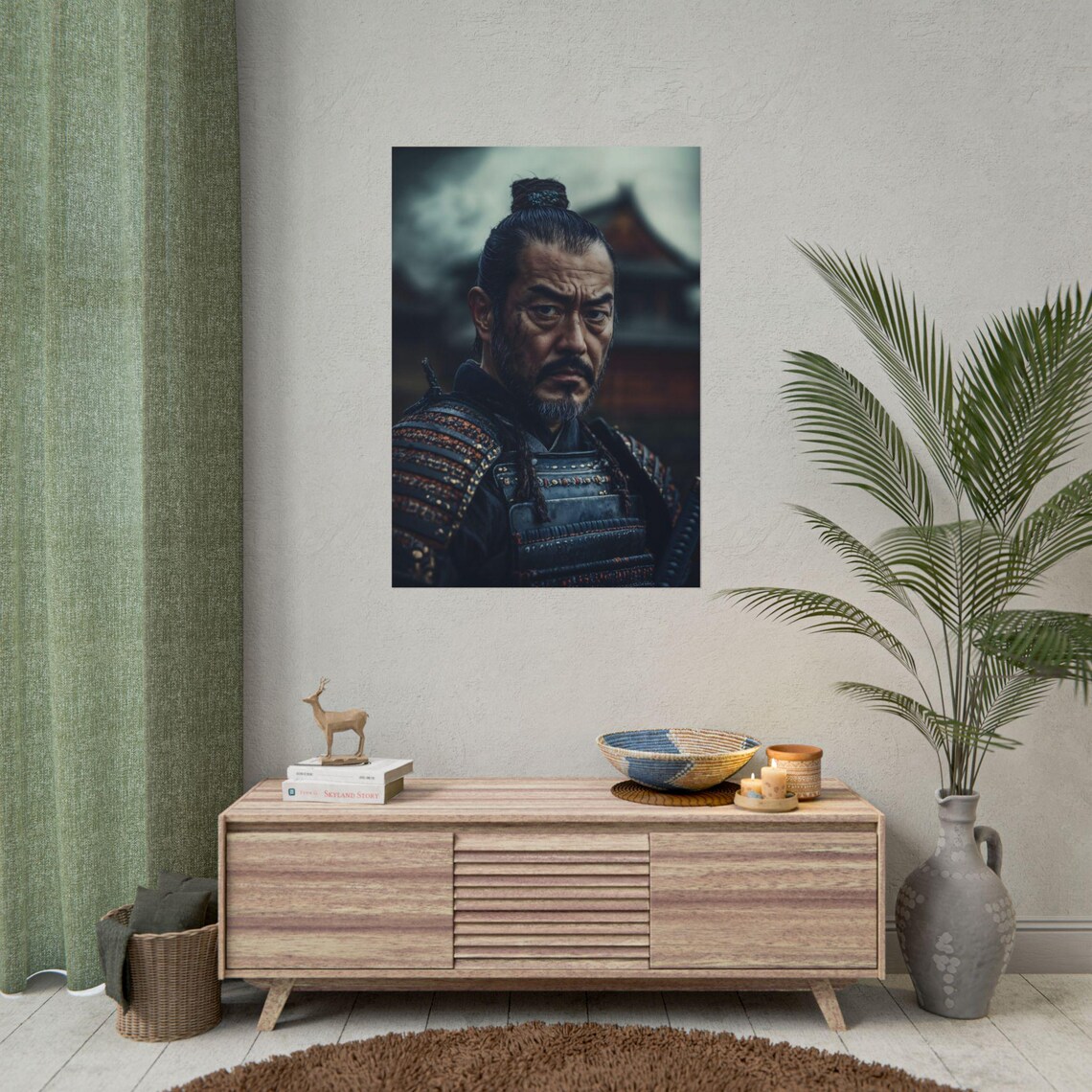 The Silent Guardian Japanese Wall Art Samurai Bodyguard Poster Print - Etsy