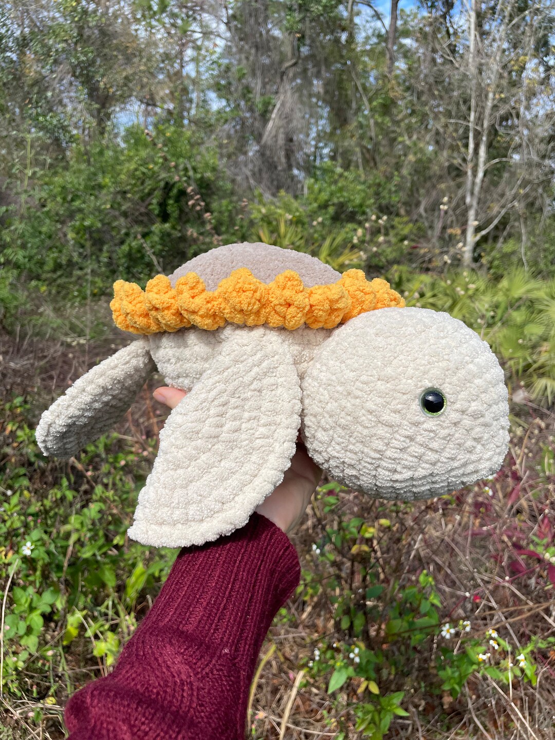 Jumbo Sunflower Turtle - Tan - Etsy