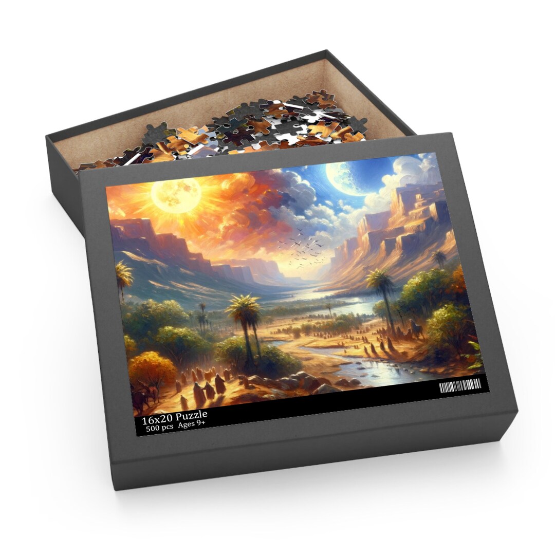 Joshua 10:12 Sun & Moon Bible Verse Puzzle 120/252/500 Pieces ...
