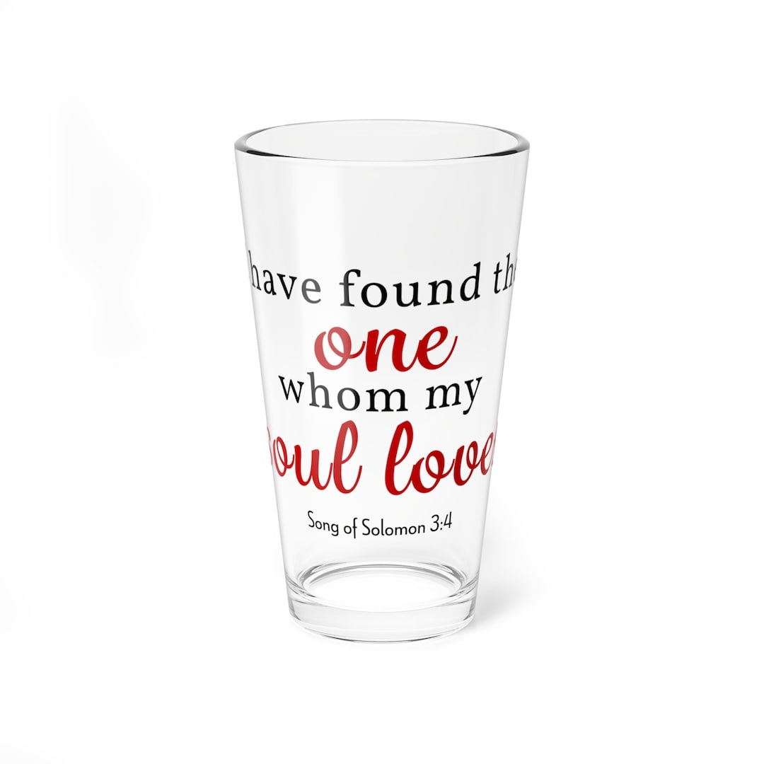 Song of Solomon Bible Verse Glass, Biblical Glass 16oz, Spiritual ...