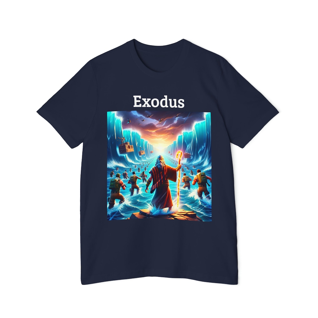 Exodus Story Gaming Tee - Lightweight Cotton Unisex Short Sleeve Usa ...
