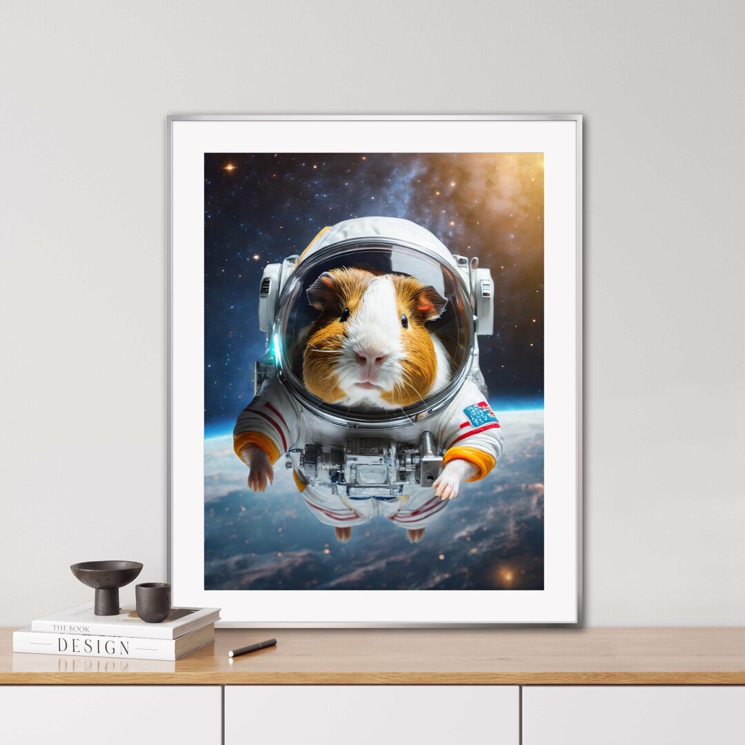 Space Guinea Pig, AI Generated, Guinea Pig, Space, Digital Animal ...