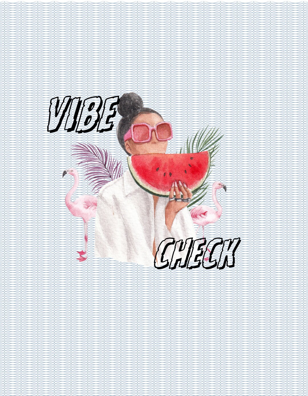 Colorful Vibe Check PNG Digital Download Instant Printable Art, Vibe ...