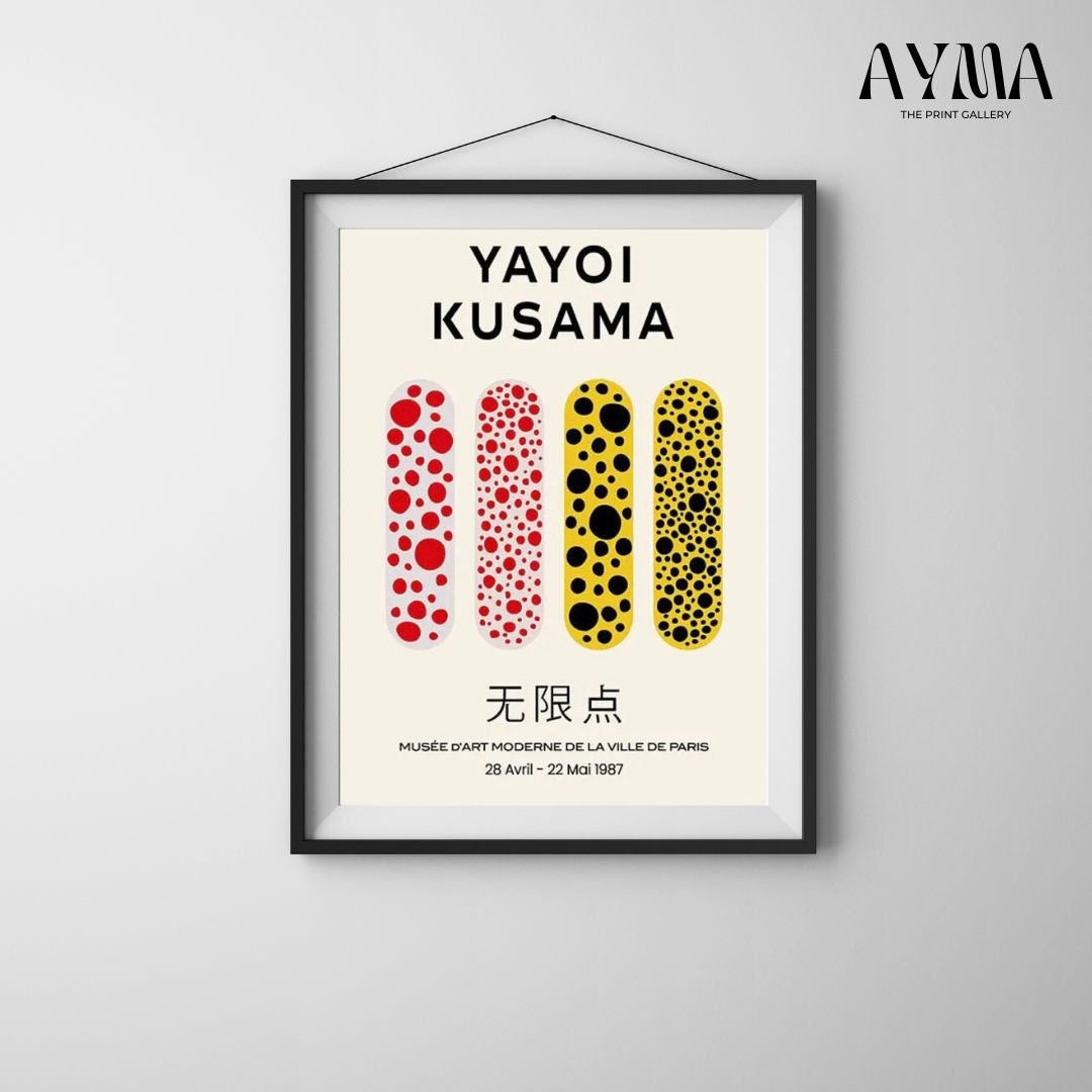 Yayoi Kusama Poster / Minimal Poster / Japanese Print - Etsy