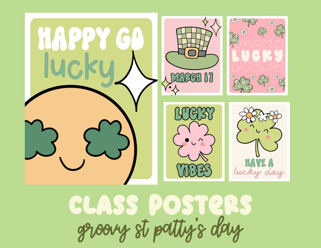 Classroom Posters for St Patricks Day - St Pattys Day Classroom Decor ...