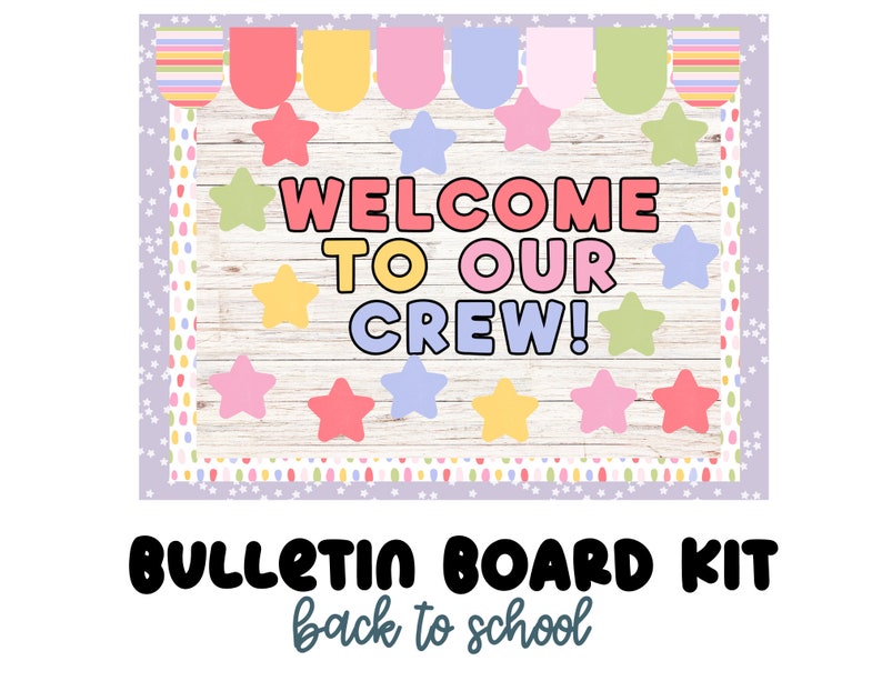 Welcome to the Crew - Back to School Teacher Decor - Bulletin Board ...