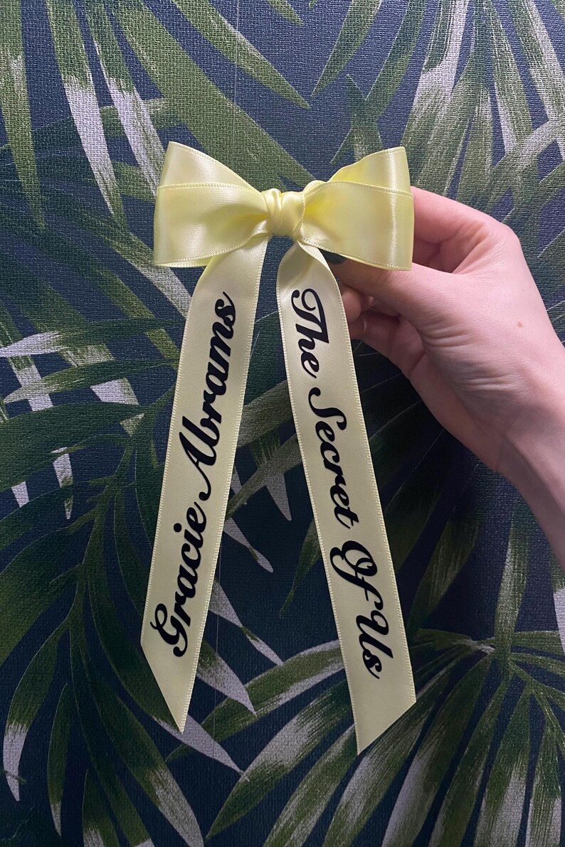 Customisable Gracie Abrams Concert Hair Bows - Etsy