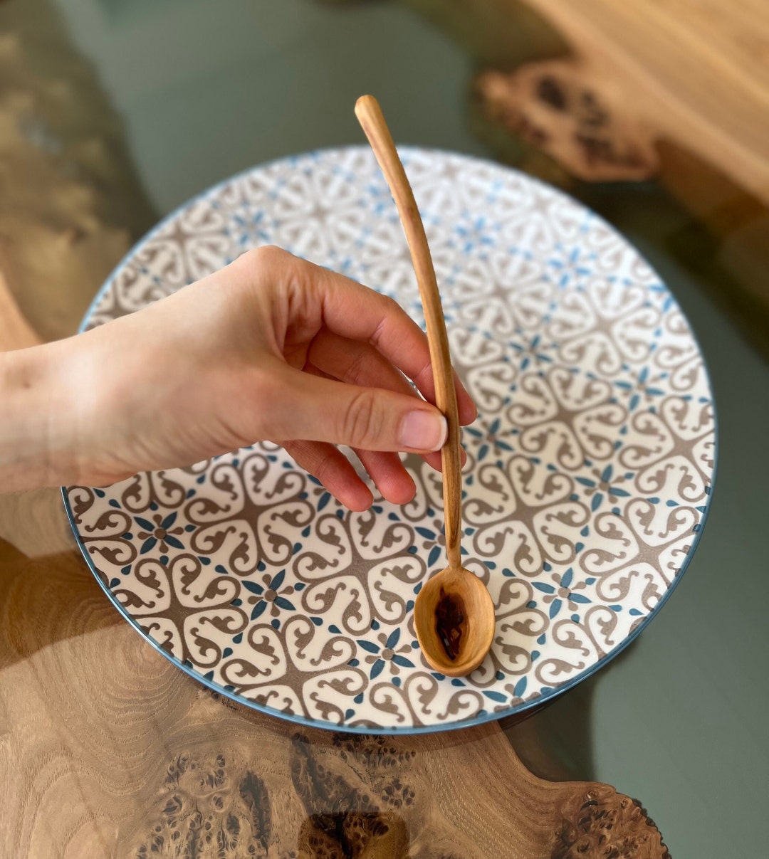 Wooden Spoon Hand Carved From Apricot Wood an Eco-friendly Gift A Great ...