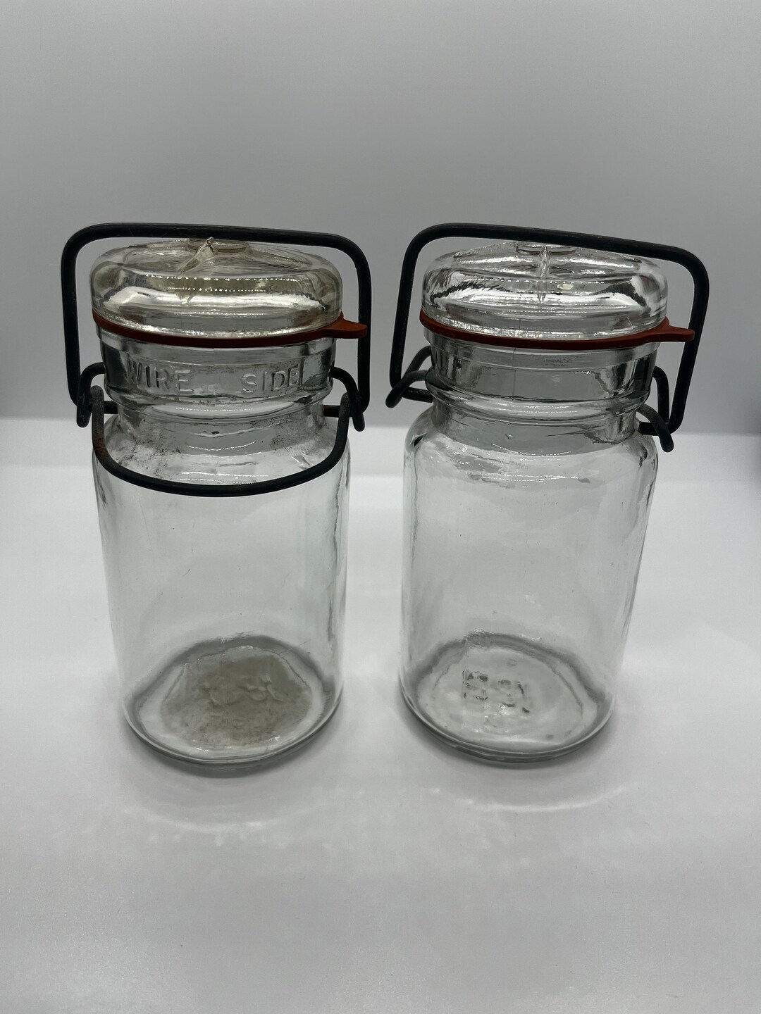 Vintage Glass Jar Wire Closure Bale K 1881 Canning Jar Primitive Home ...