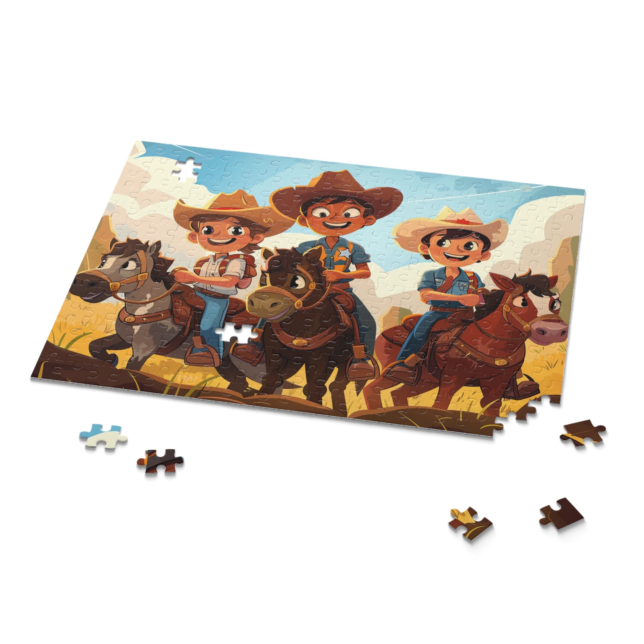 Cowboy Kid Jigsaw, Puzzle Games for Creative Family Activities of Game ...