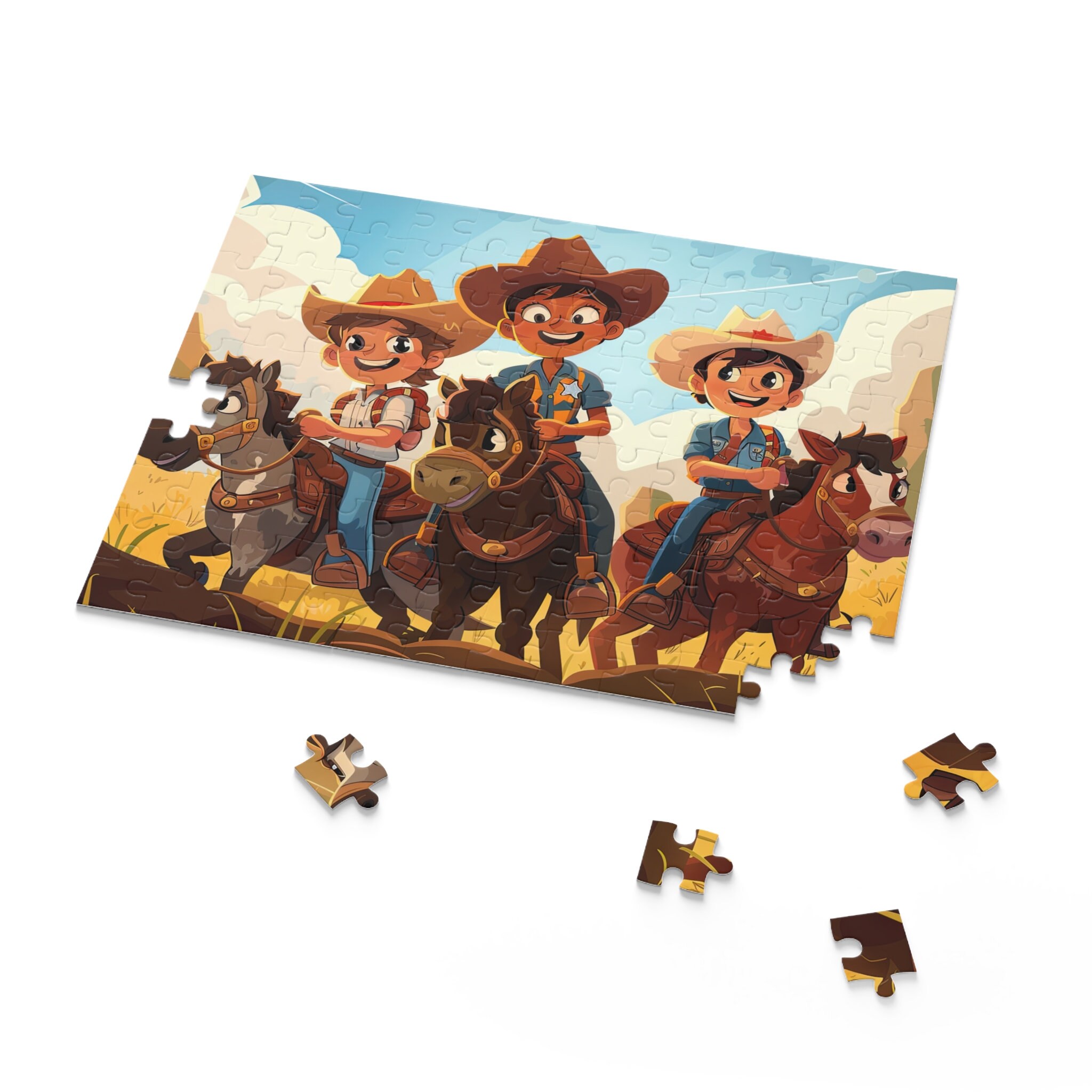 Cowboy Kid Jigsaw, Puzzle Games for Creative Family Activities of Game ...