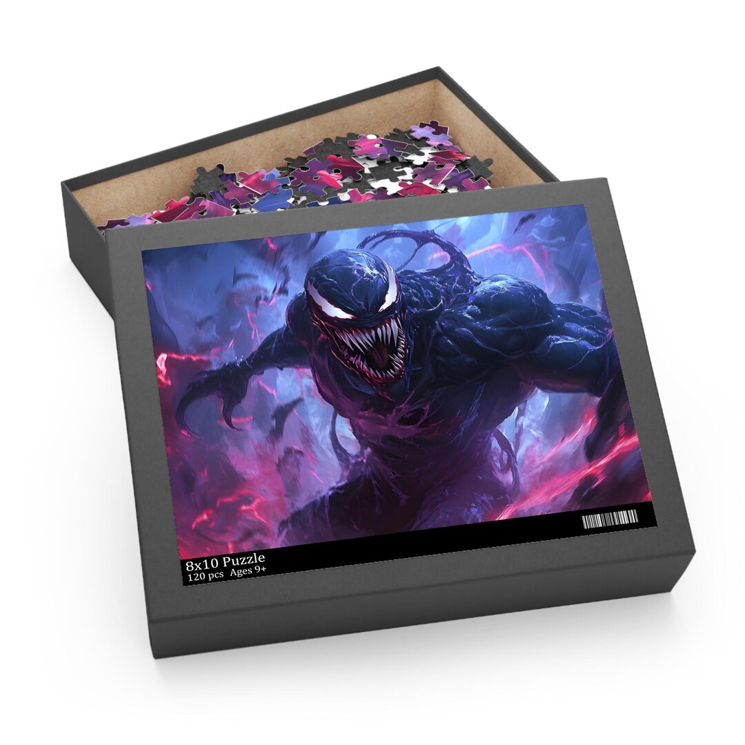 Dark Symbiote Warrior Jigsaw Puzzle Ferocious Alien Creature in an Epic ...