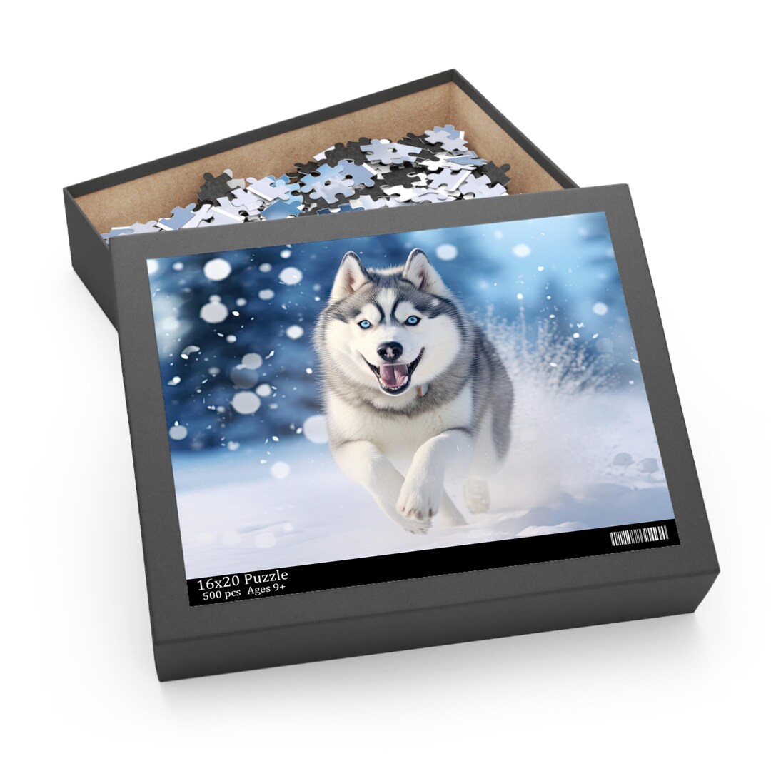 Siberian Husky Funny Face, Puzzle Games for Creative Family Activities ...