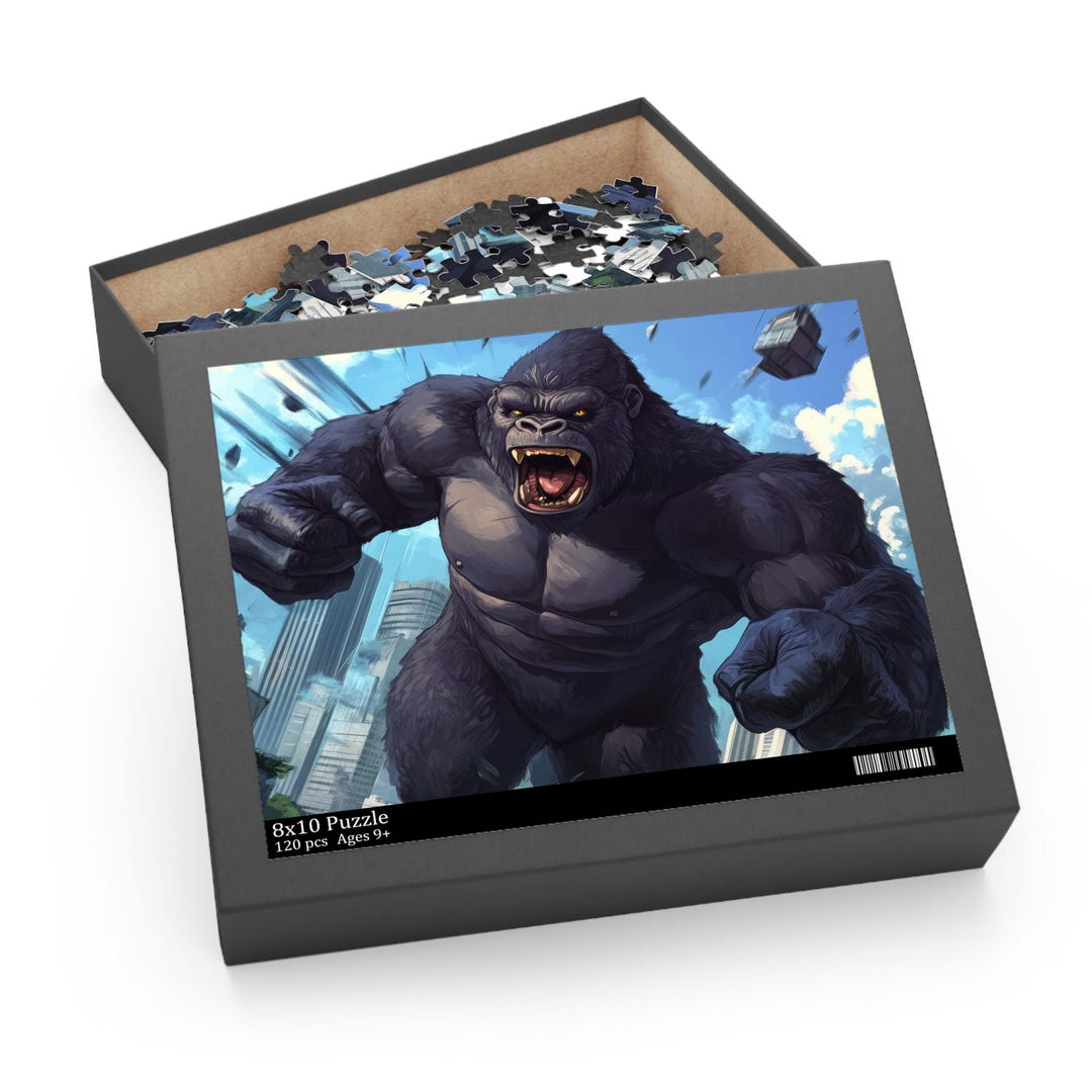 King Kong Puzzle | Epic Anime-style Rampage Jigsaw for Monster Fans ...