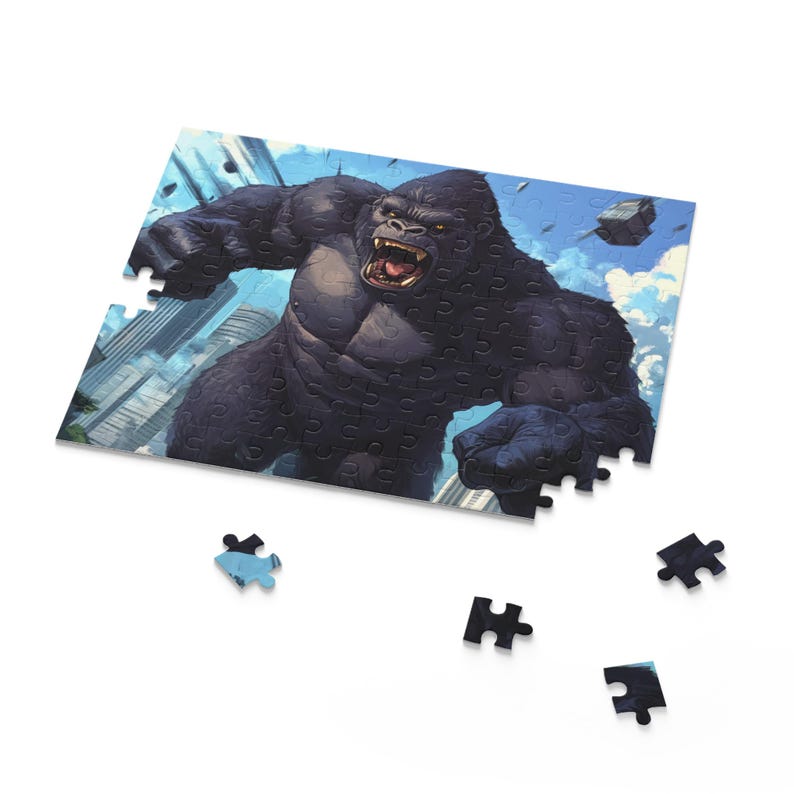 King Kong Puzzle | Epic Anime-style Rampage Jigsaw for Monster Fans ...
