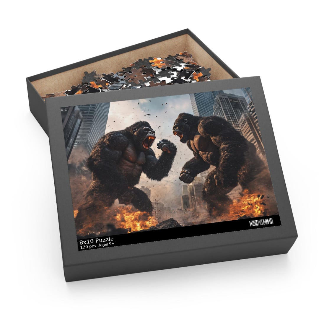 Epic Gorilla Battle Puzzle | Clash of Titans in Urban Destruction ...