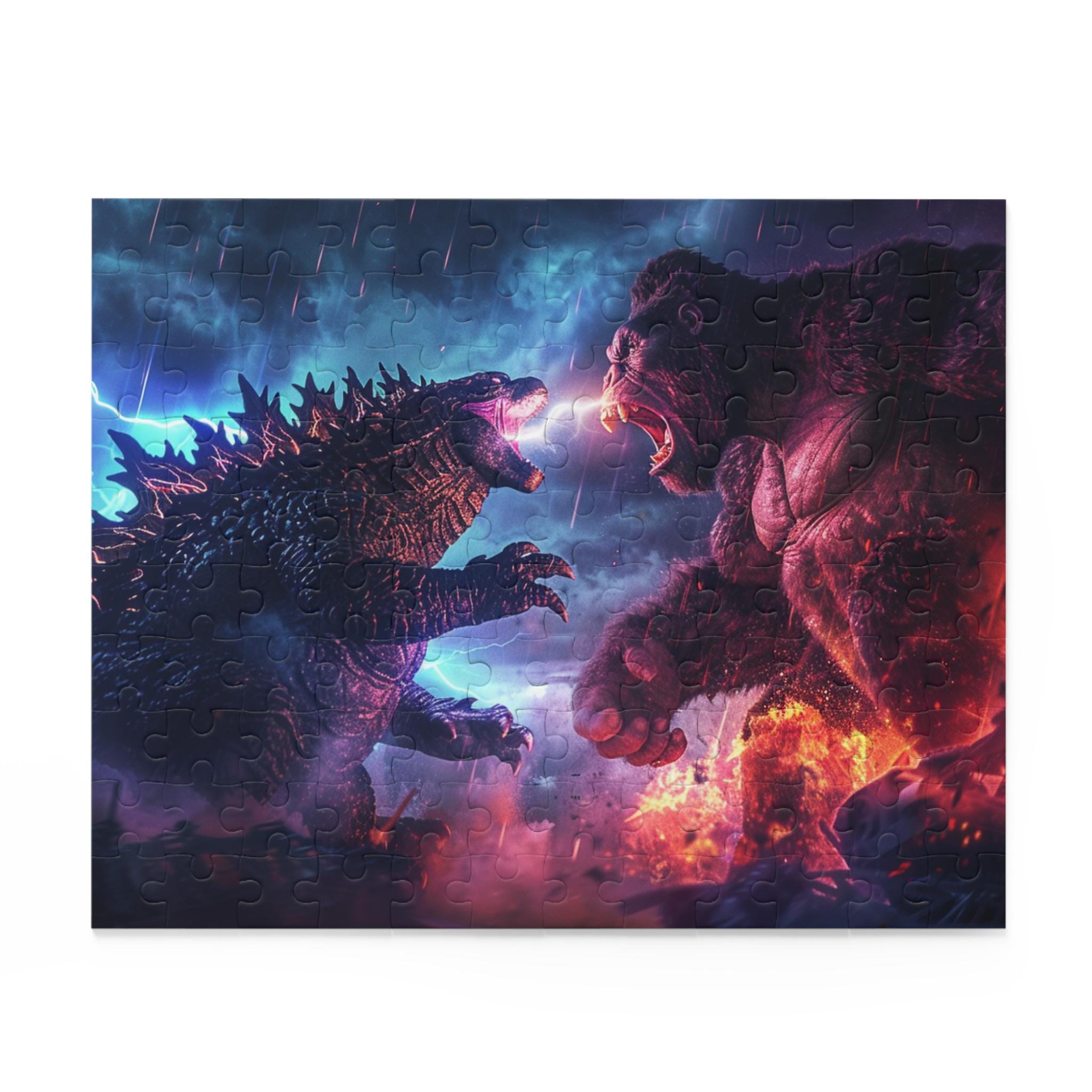 Godzilla Vs Kong Epic Showdown Jigsaw Puzzle, Boss Gift, Puzzle Gift ...