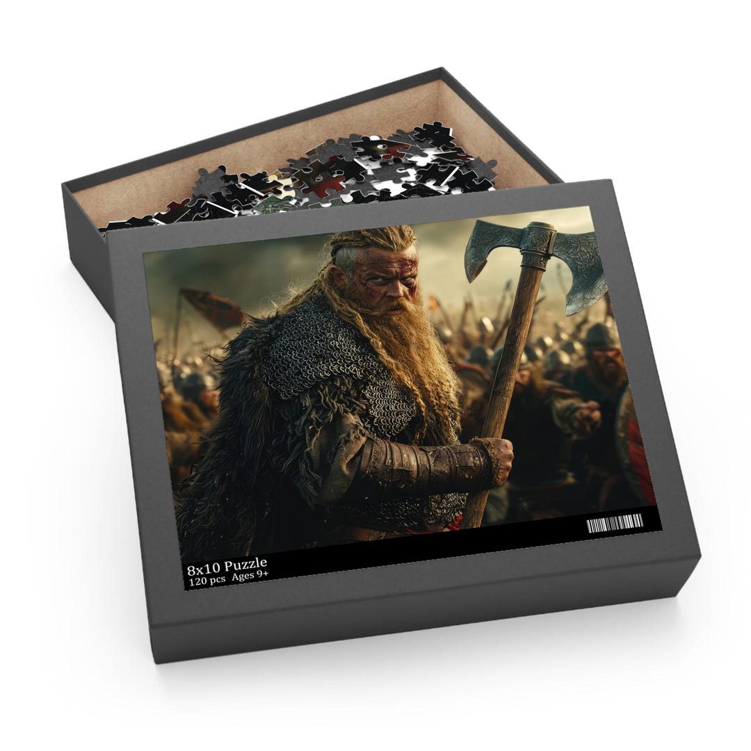 Viking Warrior Harald Hardrada Puzzle | Epic Battle Jigsaw of Norse ...