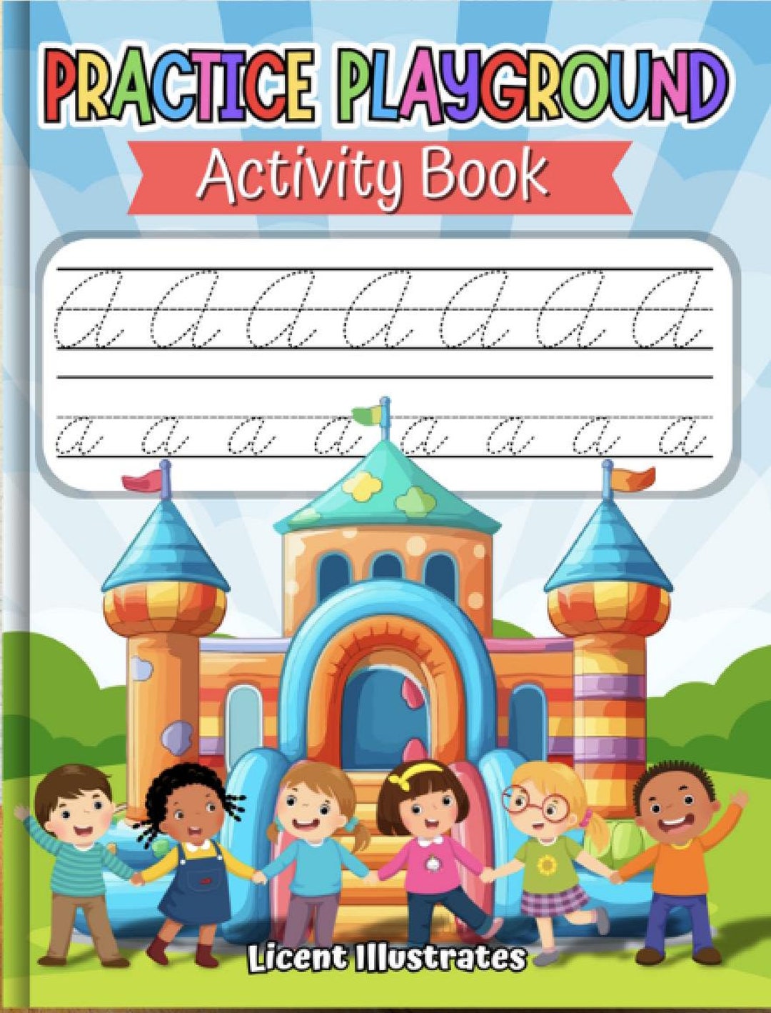 50 Pages of Practice Cursive Activity Handwriting Workbook Printable ...