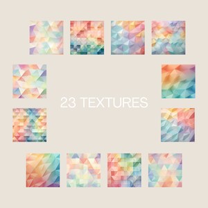 Geometric Shape Digital Paper - Abstract Shapes Design Watercolor ...