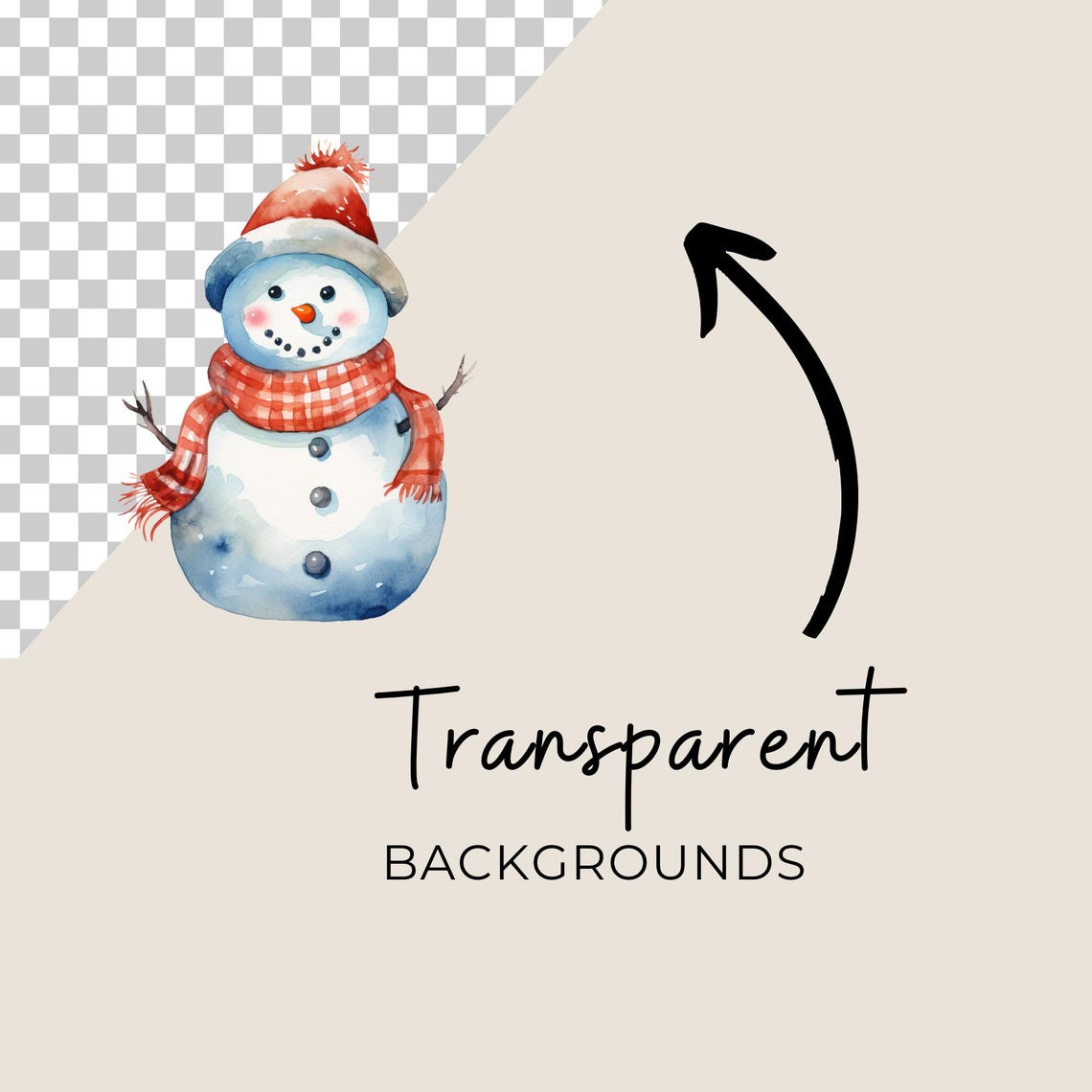 Christmas Snowman Clipart - Cute Snowman Face Clip Art - Winter Family ...