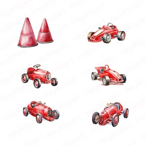 Watercolor Racing Cars Clipart Png, Cute Vintage Cars Watercolor, Race ...