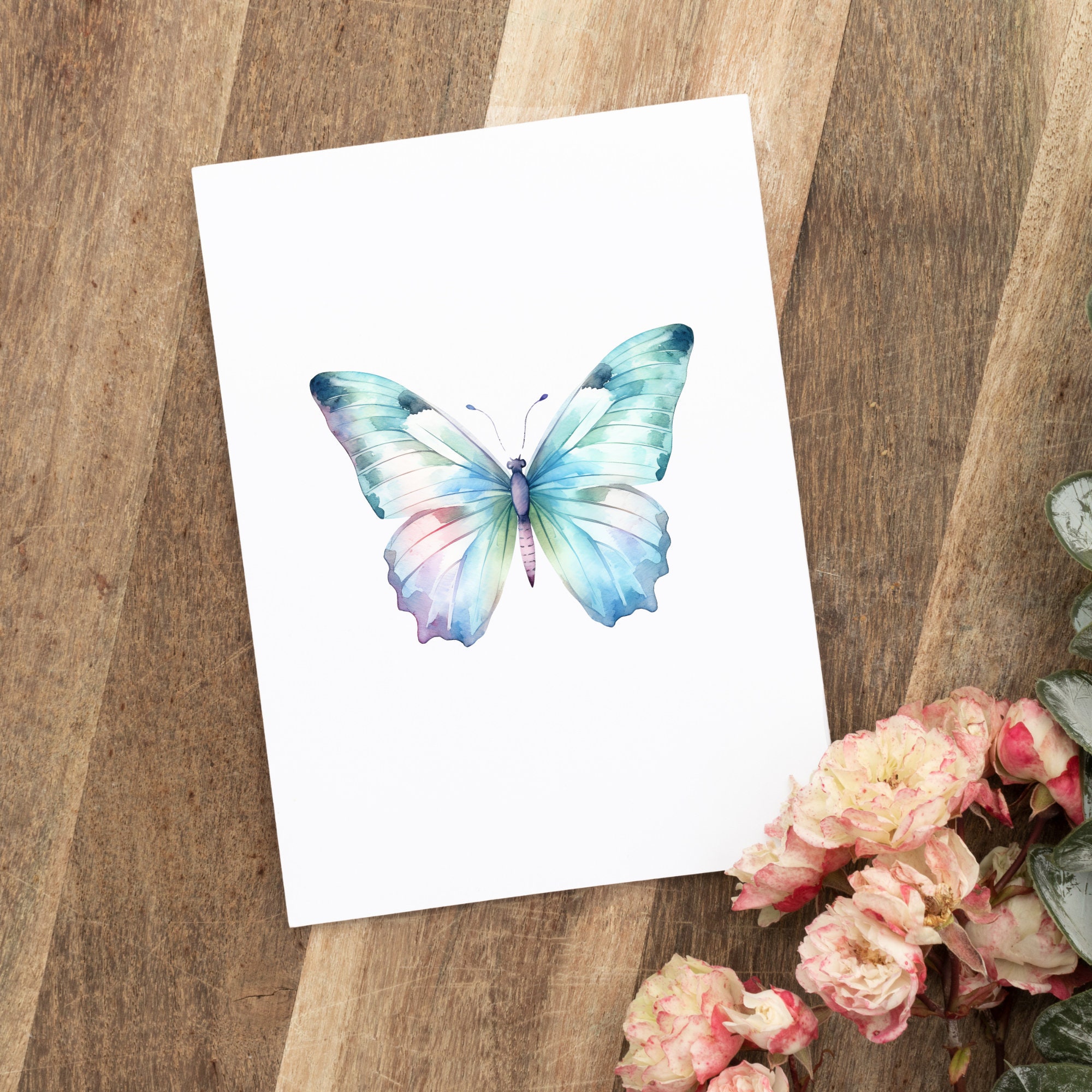 Watercolor Pastel Butterflies Clipart - Transparent Pngs - Watercolor ...