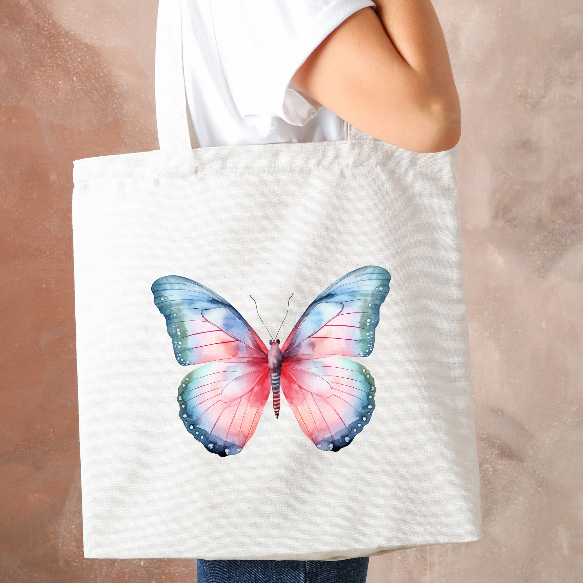 Watercolor Pastel Butterflies Clipart - Transparent Pngs - Watercolor ...