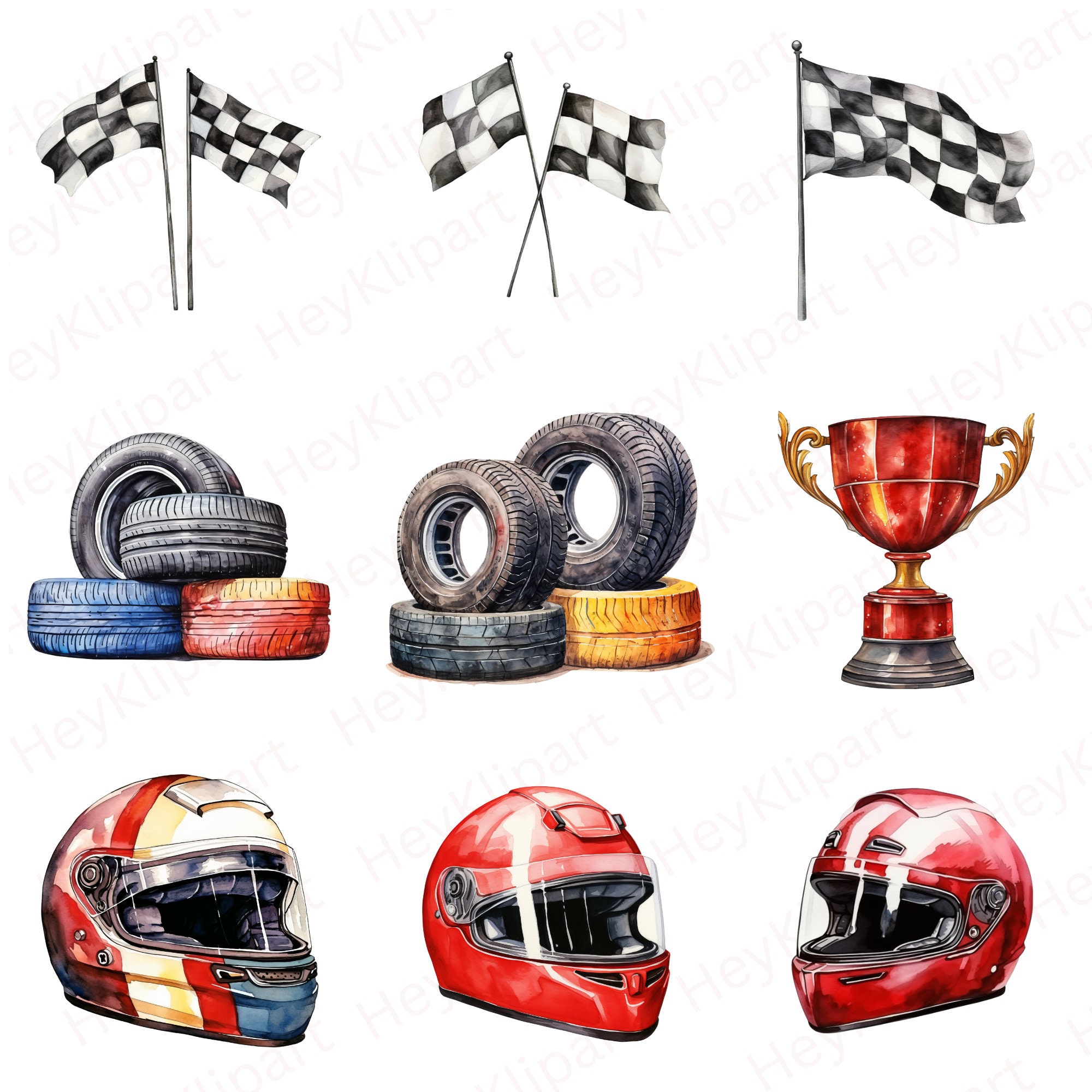 Watercolor Racing Cars Clipart Png, Cute Vintage Cars Watercolor, Race ...