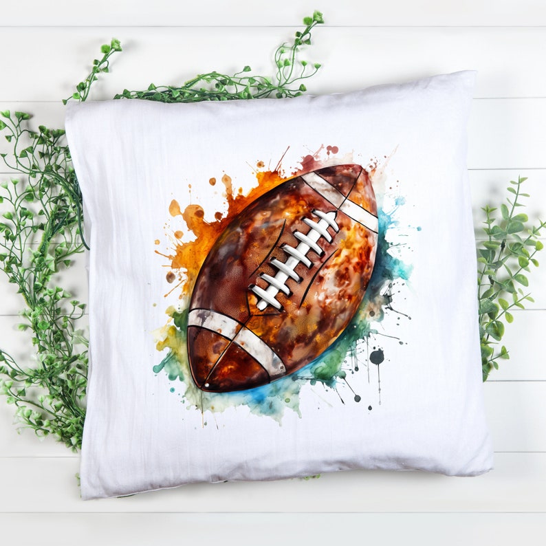 9 Football Balls Png, Watercolor Clipart PNG, Football Posters ...