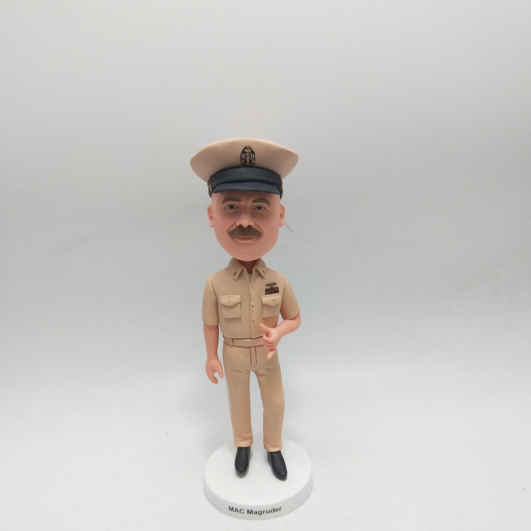 Custom Navy Officer Bobblehead, Personalized Retirement or Veteran ...