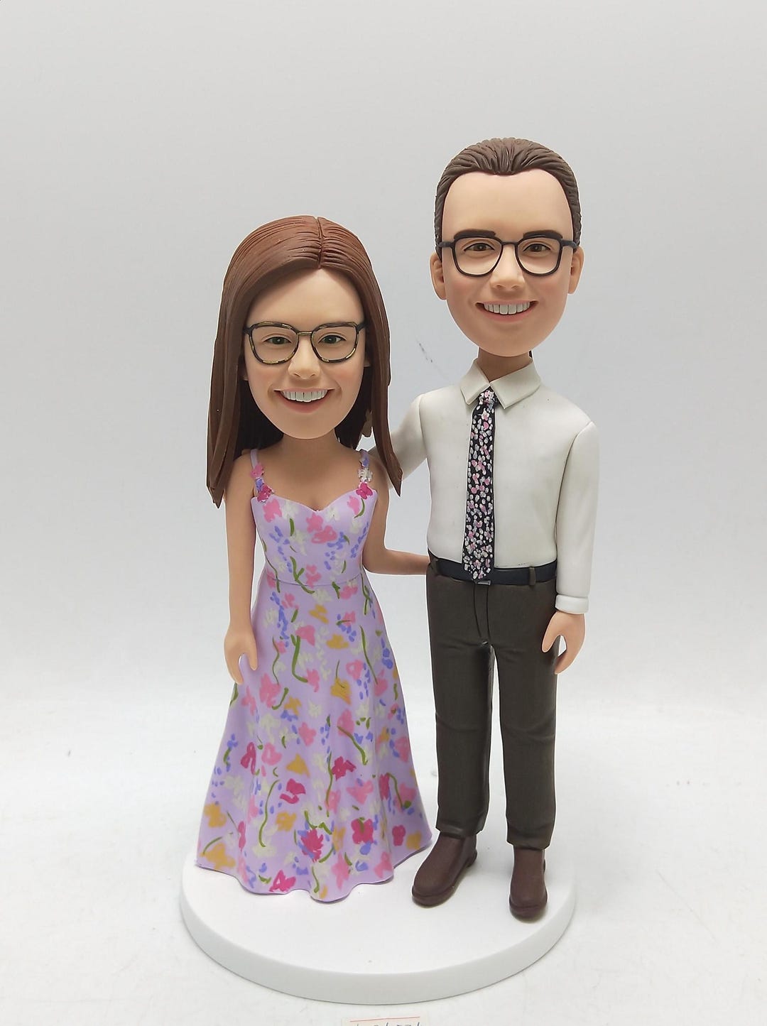 Personalized Holiday Couple Bobblehead - Custom Christmas Gift for Wife ...