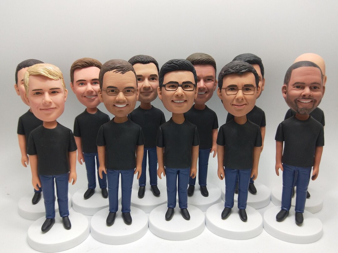 Custom Team Bobblehead Set From Photos – Personalized Group Figurines ...