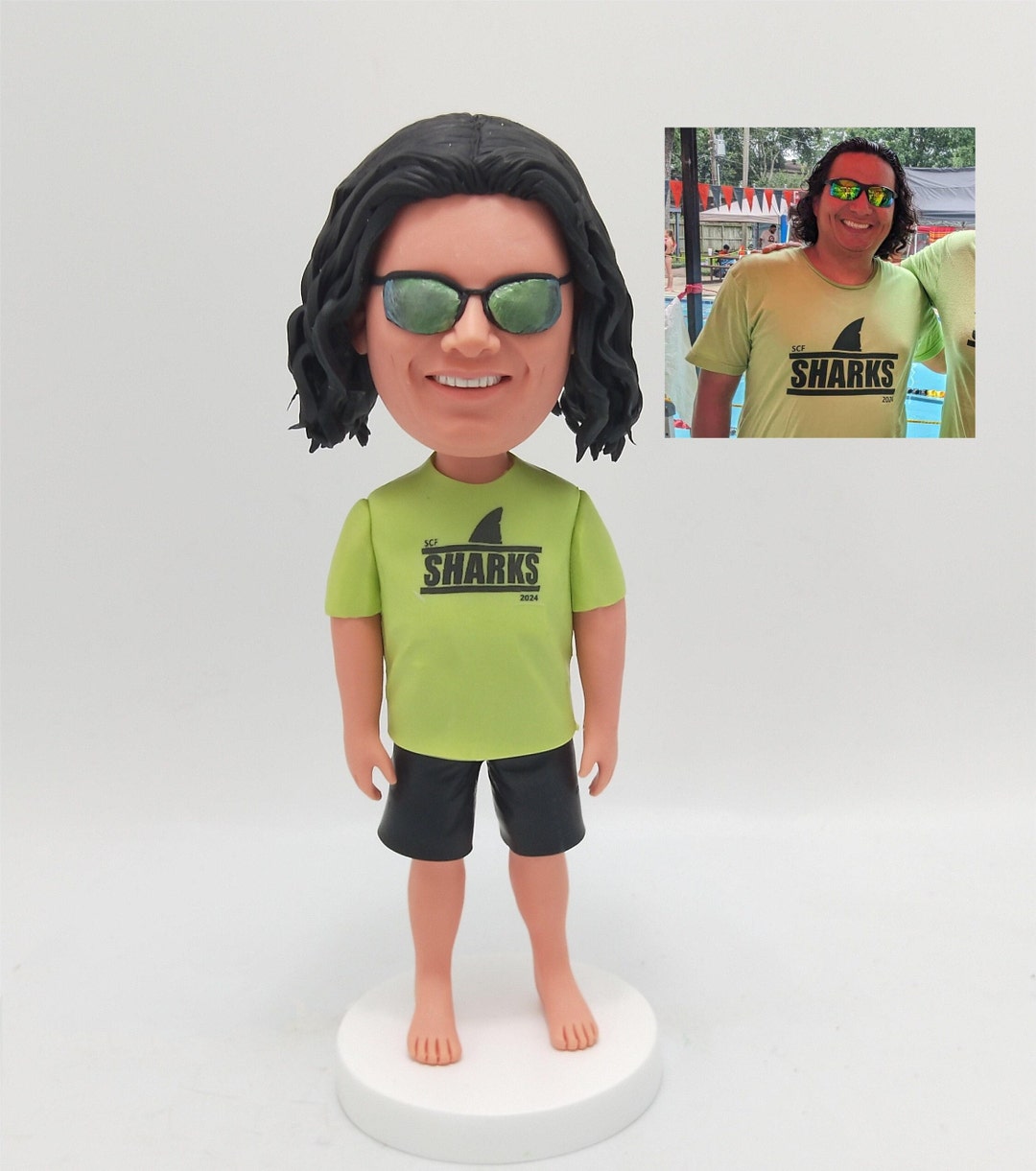 Custom Swimming Coach Bobblehead，custom Swimmer Bobblehead，personalized ...