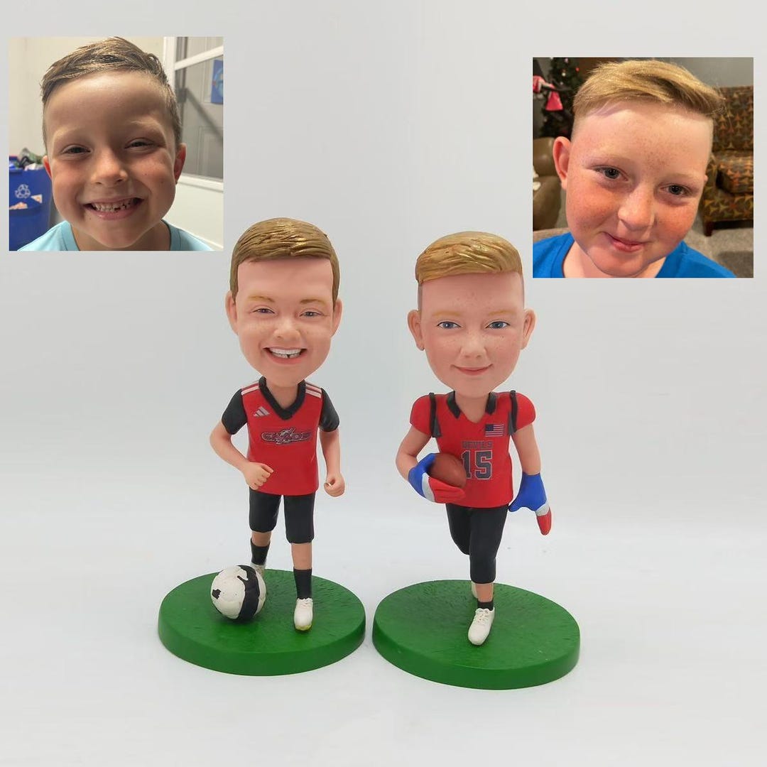 Personalized Kids Figurine - Custom Boy Bobblehead, Unique Christmas ...