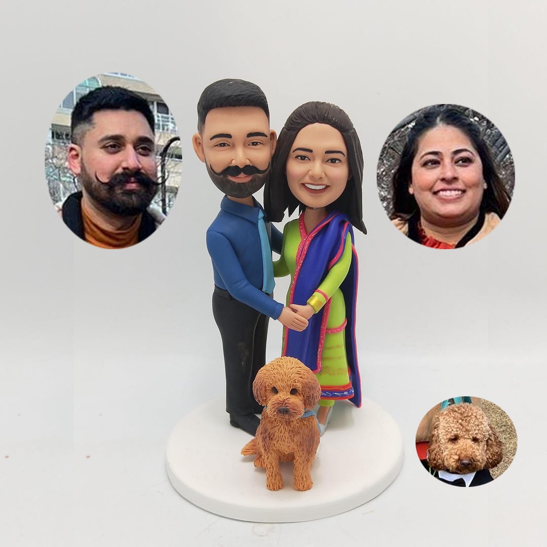Custom Bobble Head Dolls, Wedding Anniversary Gift for Couple ...