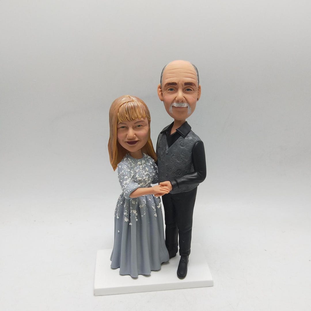 Personalized Dancing Couple Bobblehead, Custom Anniversary or Wedding ...