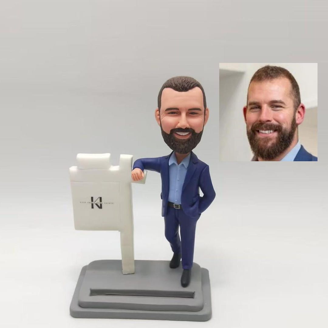 Personalized Bobblehead Business Card Holder, Custom Business Card ...