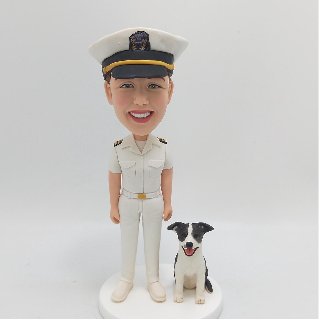Custom Navy Comrade Bobblehead,personalized Gift for Female Veteran ...