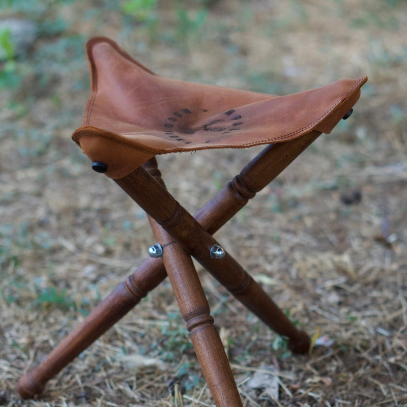 Leather Camp Chair - Etsy