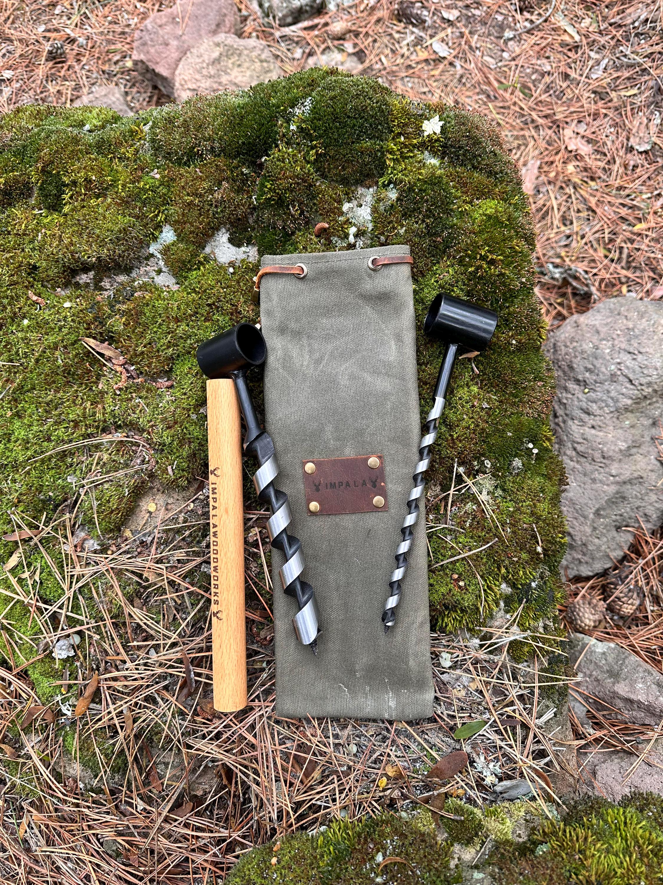 Bushcraft Auger Set: Scotch Eye Hand Drill With Canvas Case - Etsy
