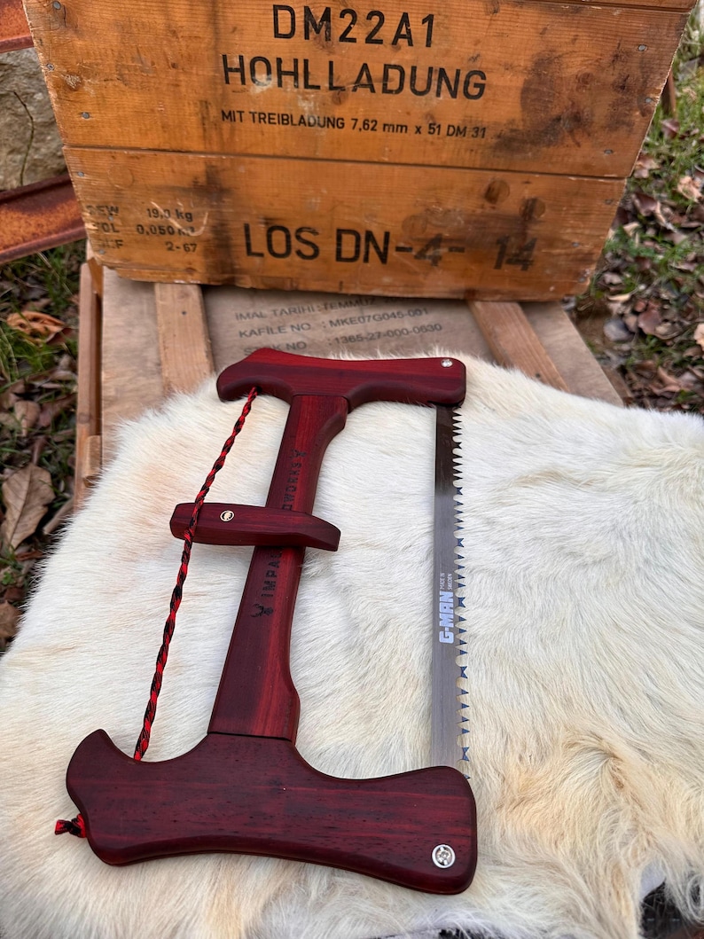 Paduak Wood Foldable Traditional Buck Saw With Canvas Carriying Case - Etsy