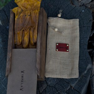 Calfskin Leather Bushcraft Gloves: Fire Resistant Camping Gloves - Etsy