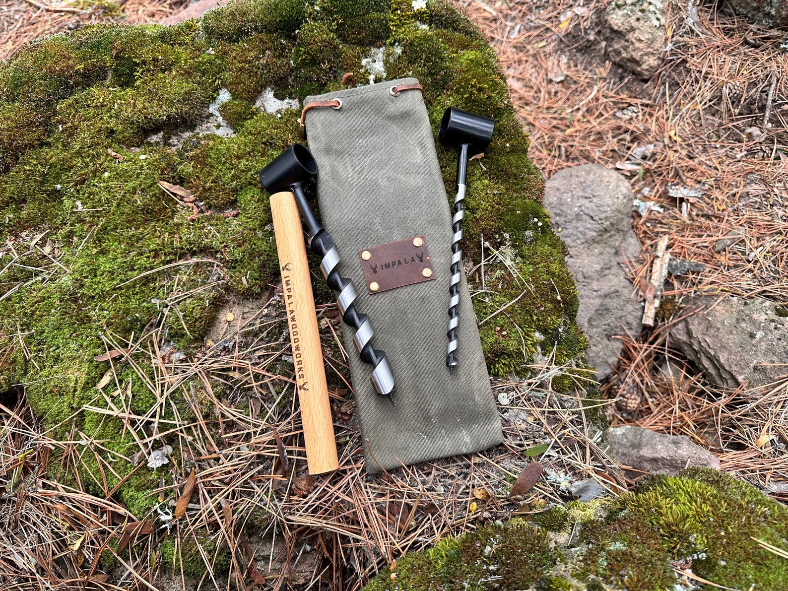 Bushcraft Auger Set: Scotch Eye Hand Drill With Canvas Case - Etsy
