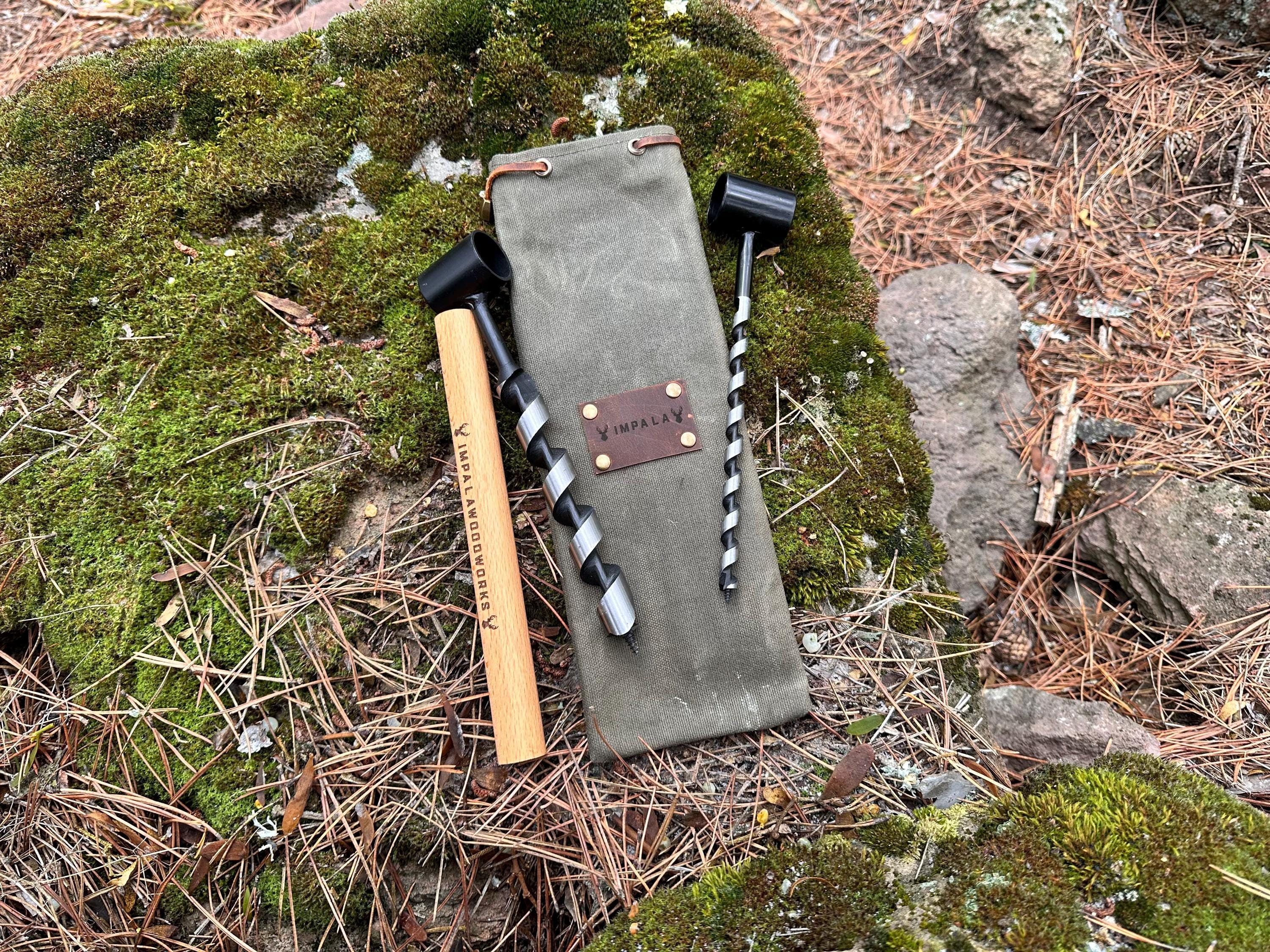 Bushcraft Auger Set: Scotch Eye Hand Drill With Canvas Case - Etsy