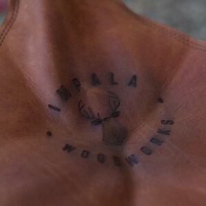 Leather Camp Stool for Bushcraft & Camping, Bushcraft Stool, Foldable ...